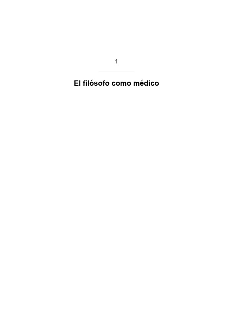 Sellars-El Filosofo Como Medico | PDF | Epicteto | Estoicismo