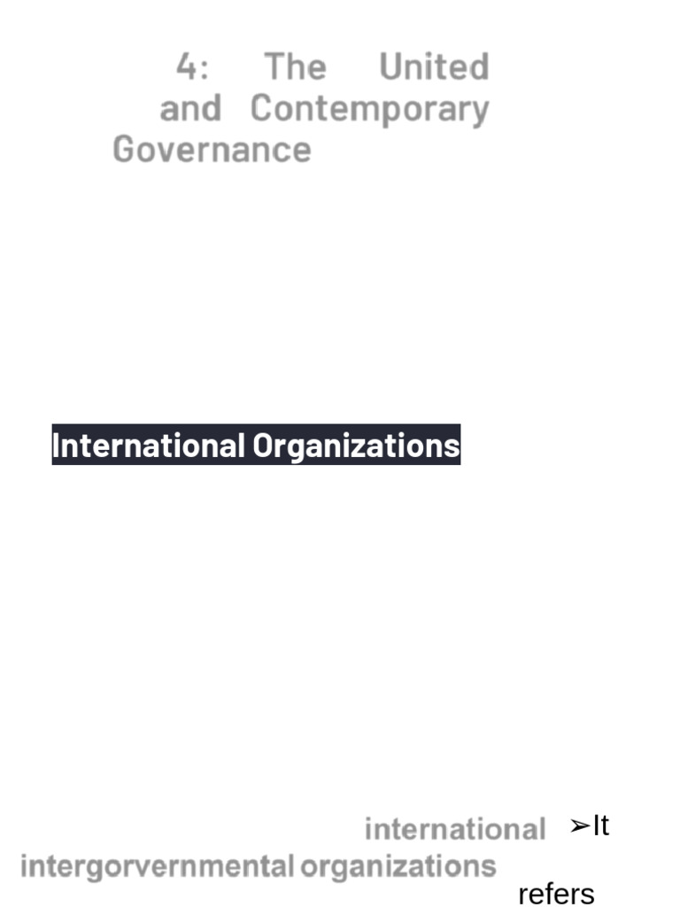 UN's Role in Global Governance Challenges | PDF | United Nations ...