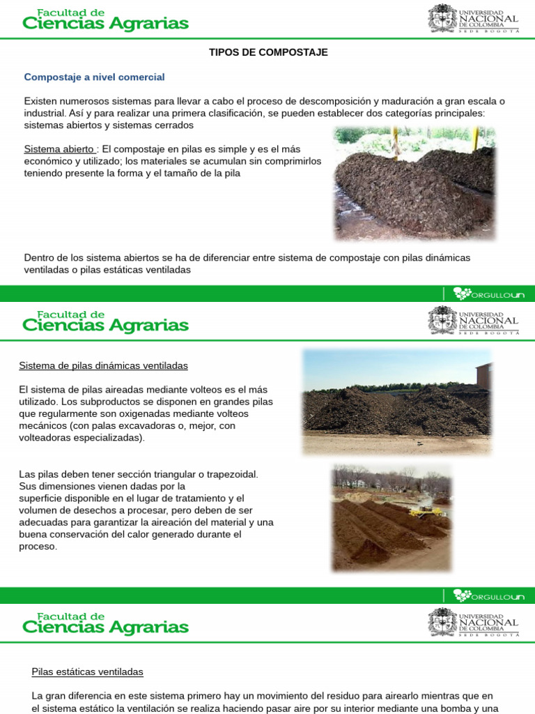 Tipos de Compostaje y Sistemas Usuales | PDF | Compost | Residuos