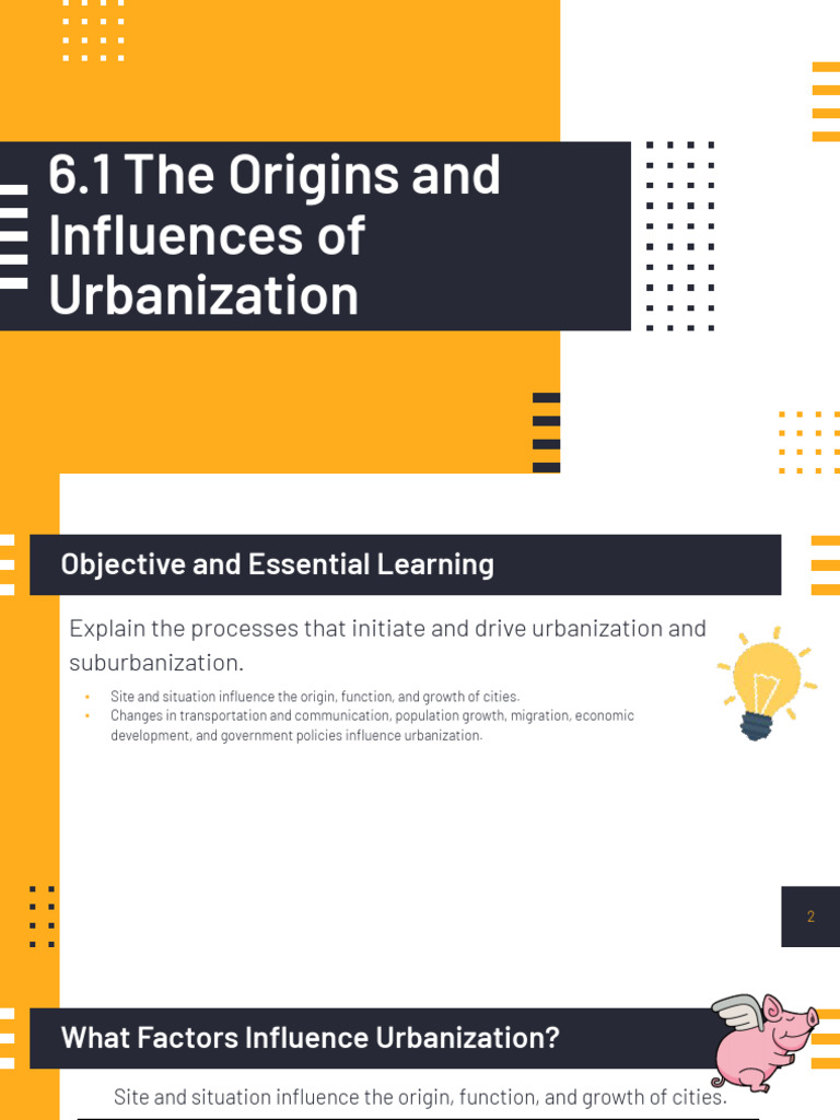 6.1 The Origins and Influences of Urbanization | PDF | Slum | Urbanization