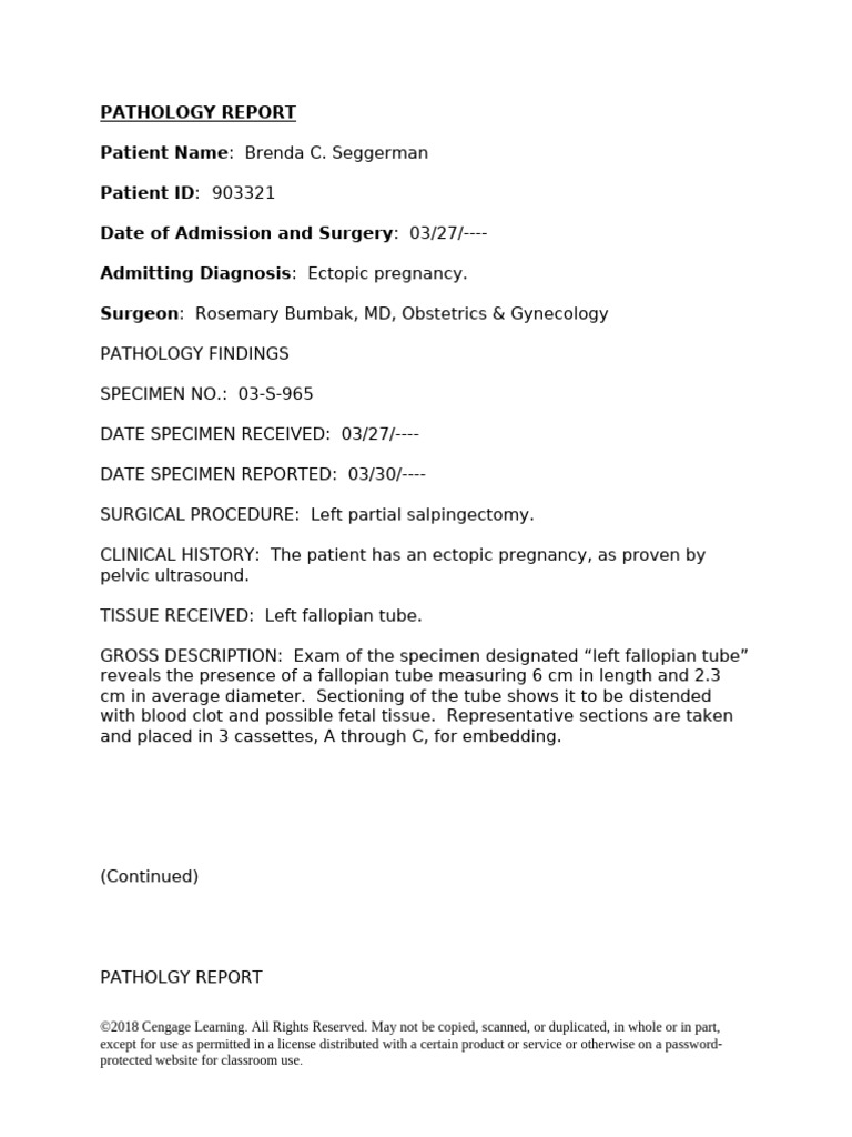 Pathology Report | PDF