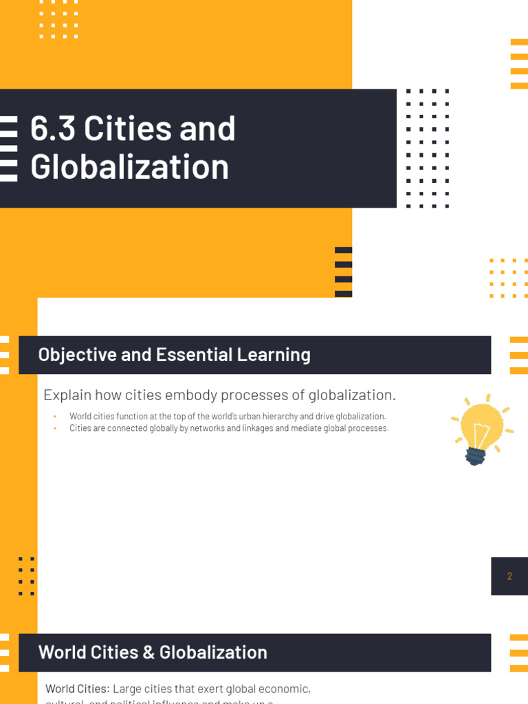 6.3 Cities and Globalization | PDF