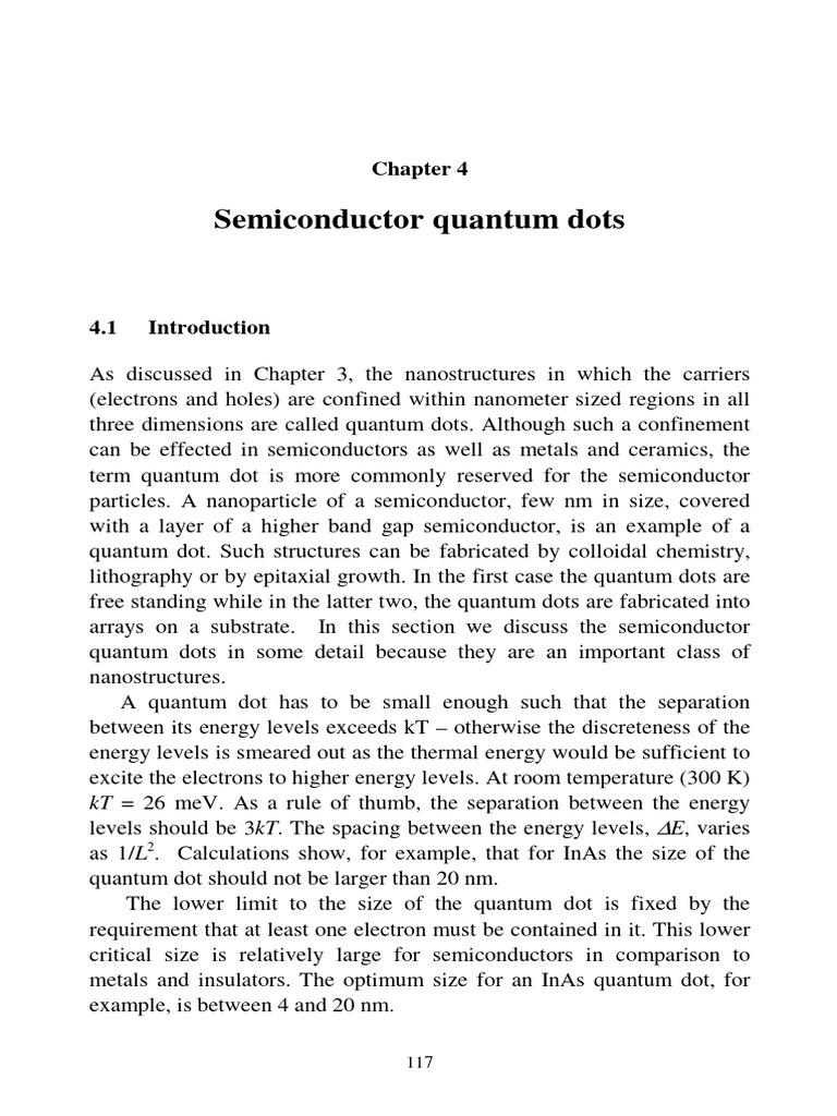 2013 Semiconductor Quantum Dots | PDF | Quantum Tunnelling | Band Gap