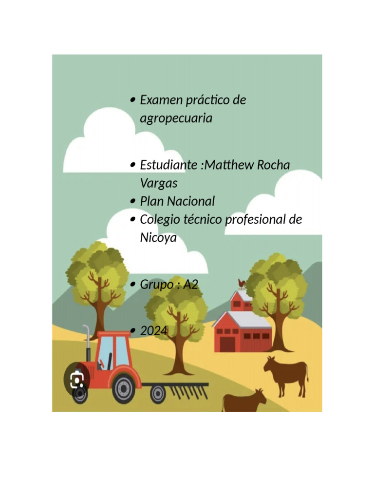 Examen Matthew Rocha Vargas Agro | PDF