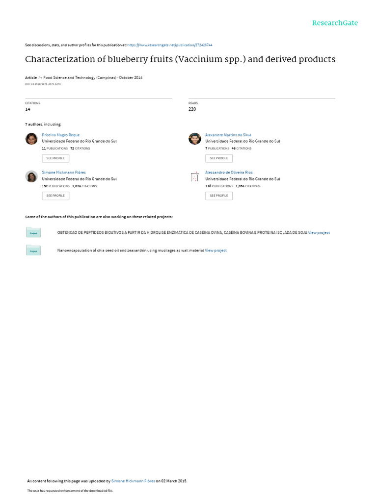 Blueberry | PDF | Blueberry | Polyphenol