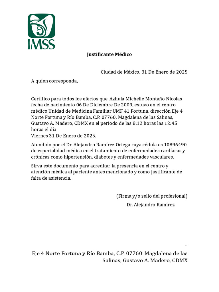 Justificante-Medico-Editable-Word (1) | PDF