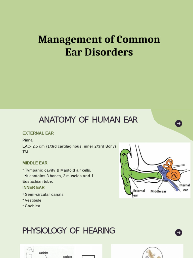 ENT Care for MO- Management of Common Ear Disorders | PDF | Ear ...