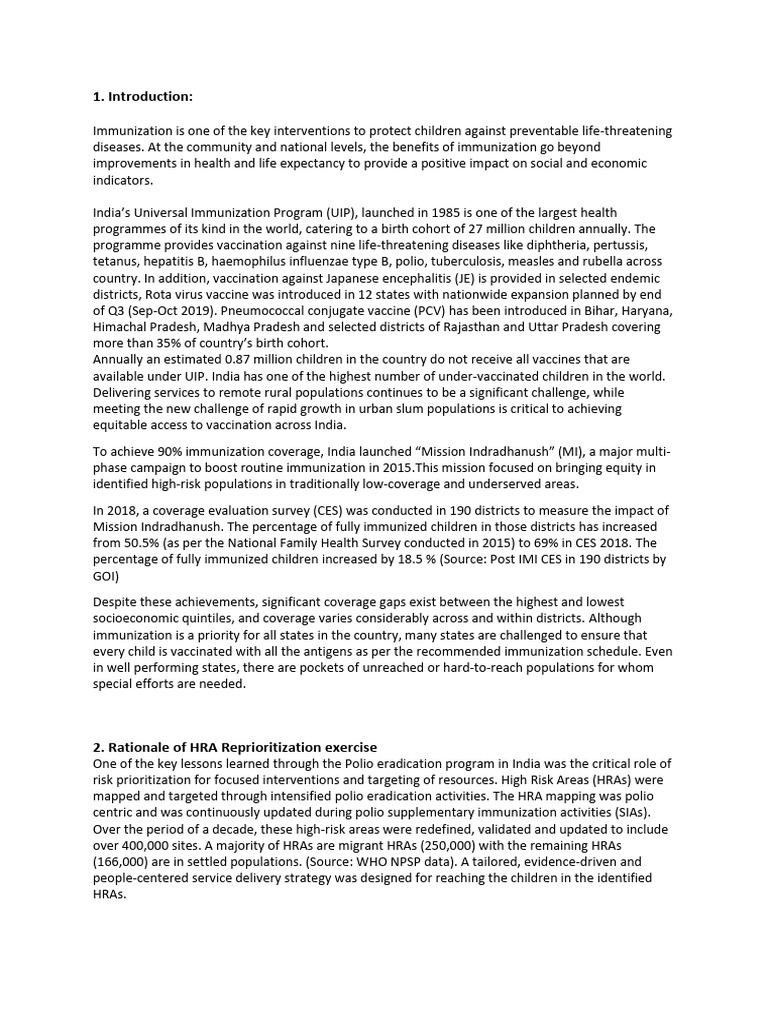 2019 - Standard Operation Procedure For HRA Reprioritizat | PDF ...