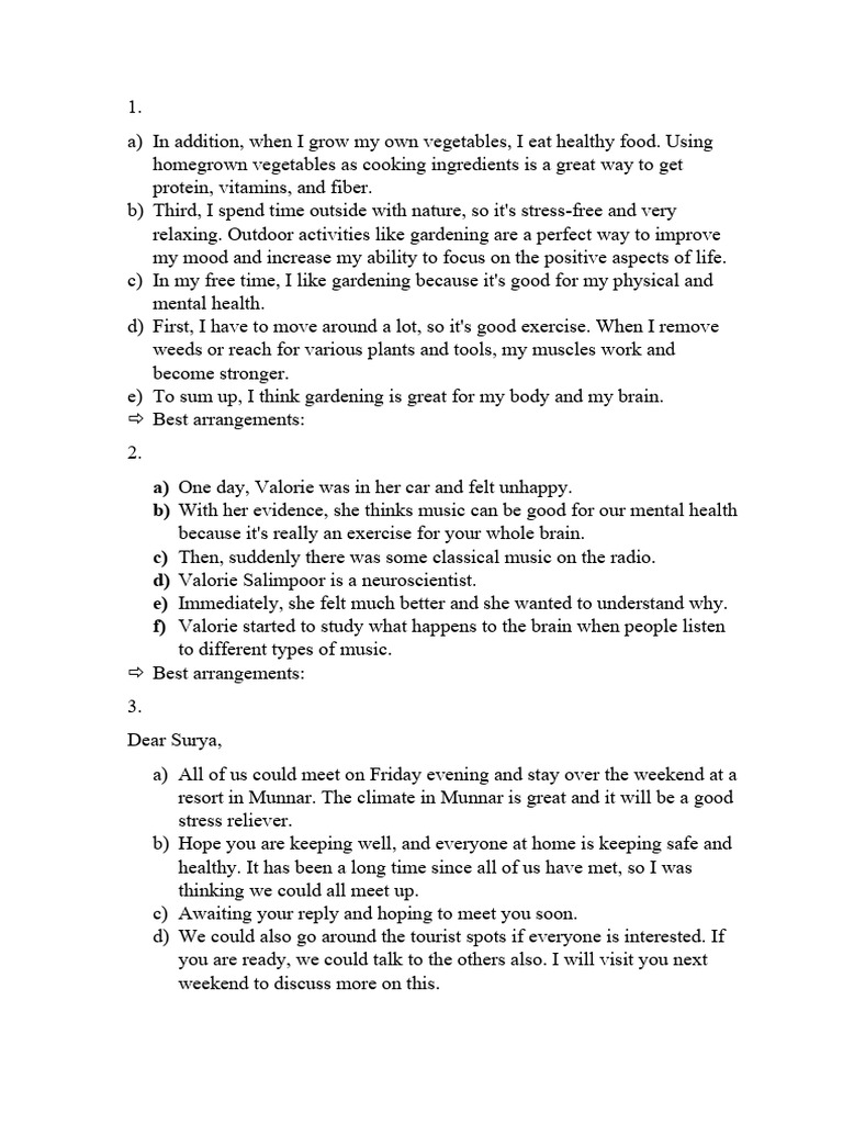 Effective Sentence Arrangements Guide | PDF