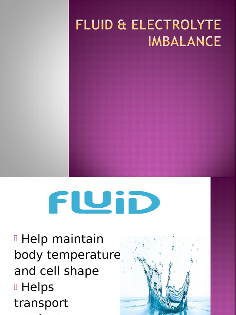 Fluid Balance and Electrolyte Management | PDF | Potassium | Chemistry