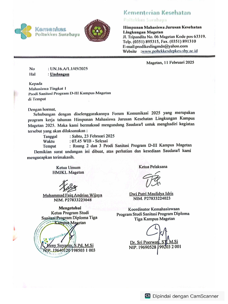 Surat Undangan Forkom - 8 | PDF