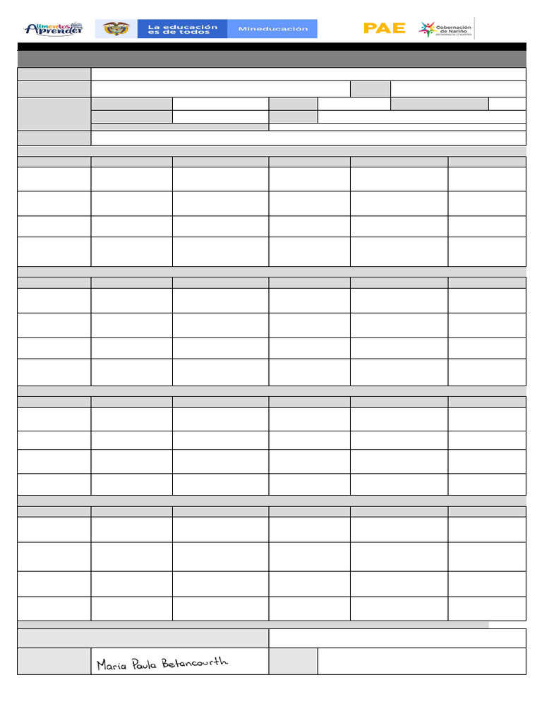 Ciclo de Menu Nuevo Complemento JMJT Nariño | PDF | Alimentos | Cocina