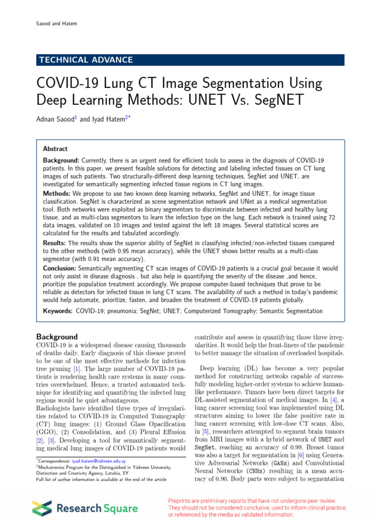 Unet and Segnet | PDF | Ct Scan | Sensitivity And Specificity
