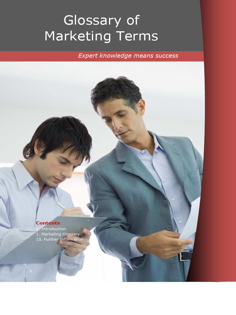 721-Glossary of Marketing Terms | PDF | Marketing | Advertising