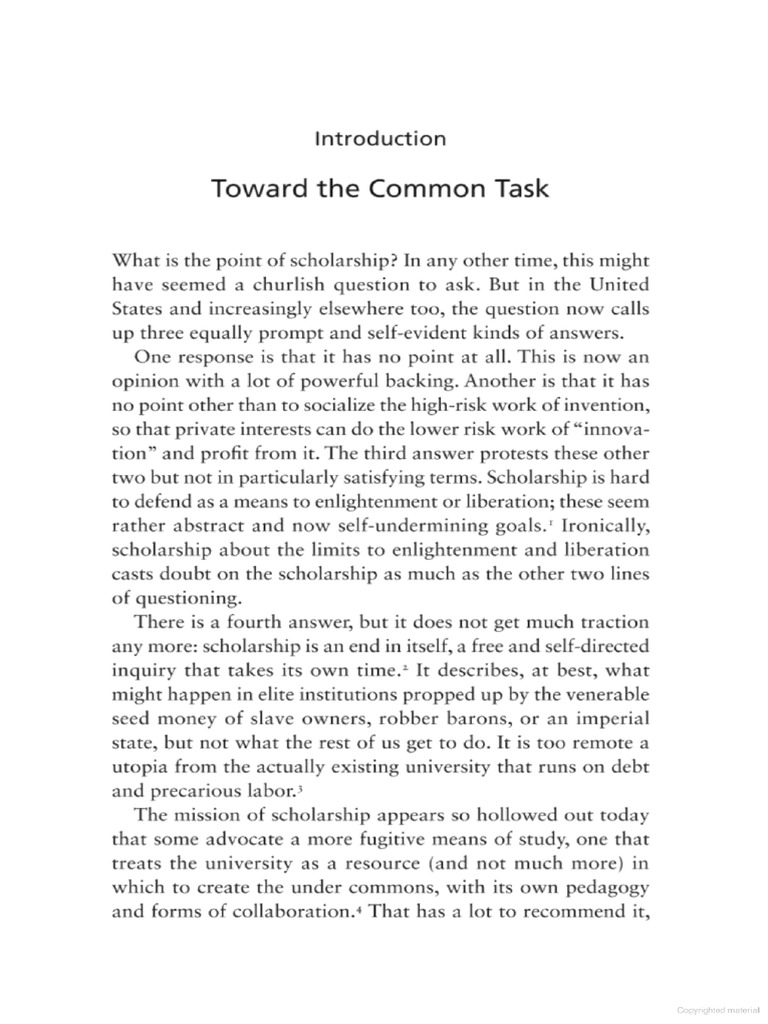 Toward The Common Task | PDF