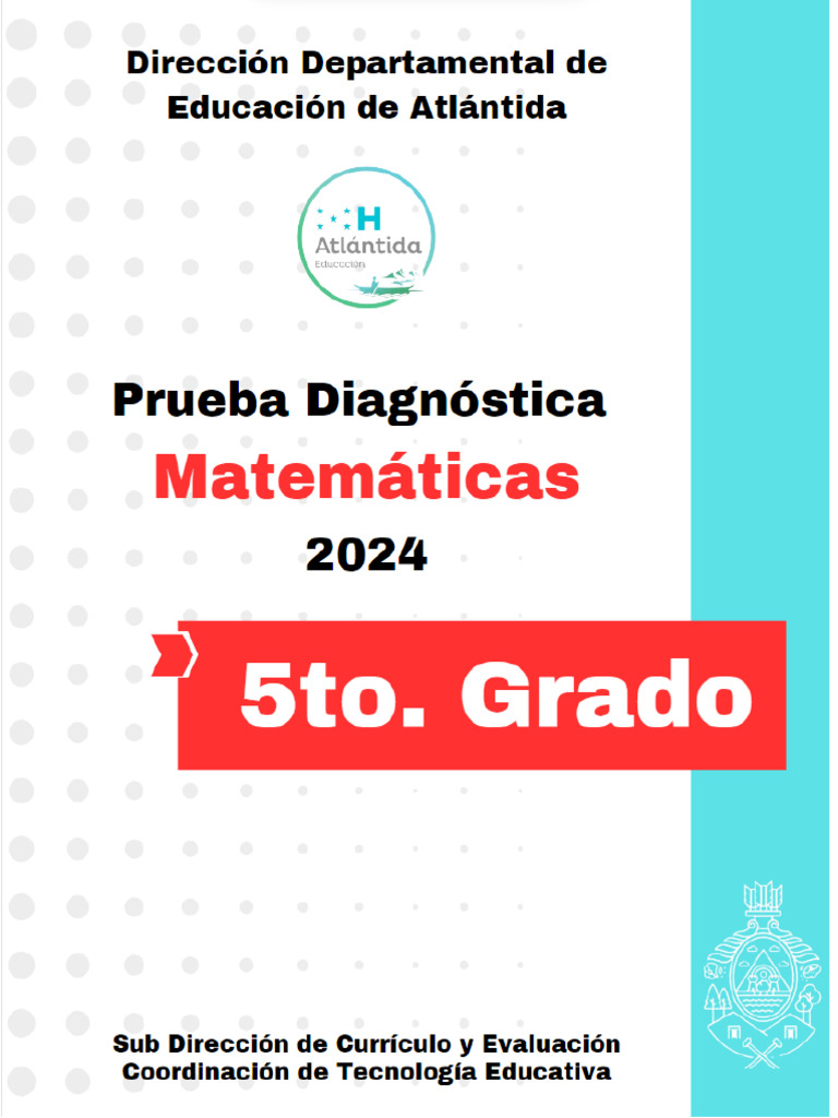 Prueba Diagnóstica de Matemáticas | PDF