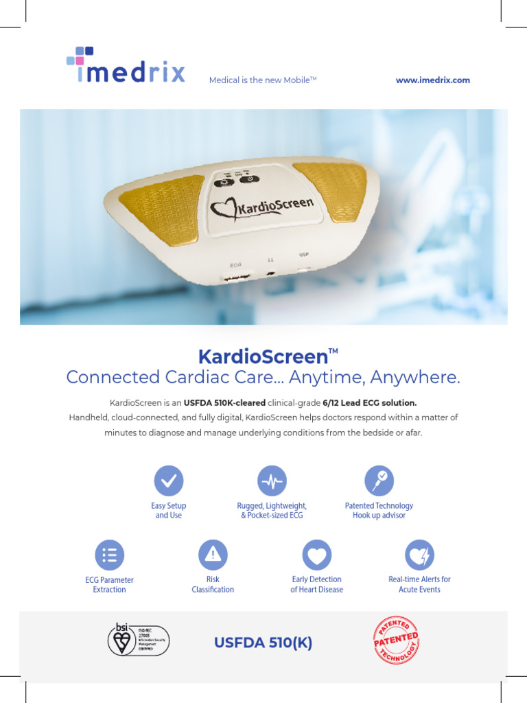 KardioScreen Brochure_NEW | PDF | Electrocardiography | Cardiology