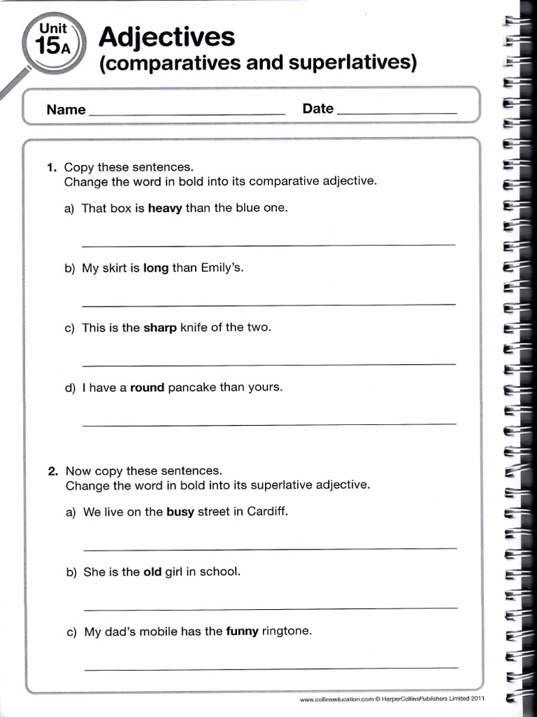 Comparative and Superlative Adjectives | PDF