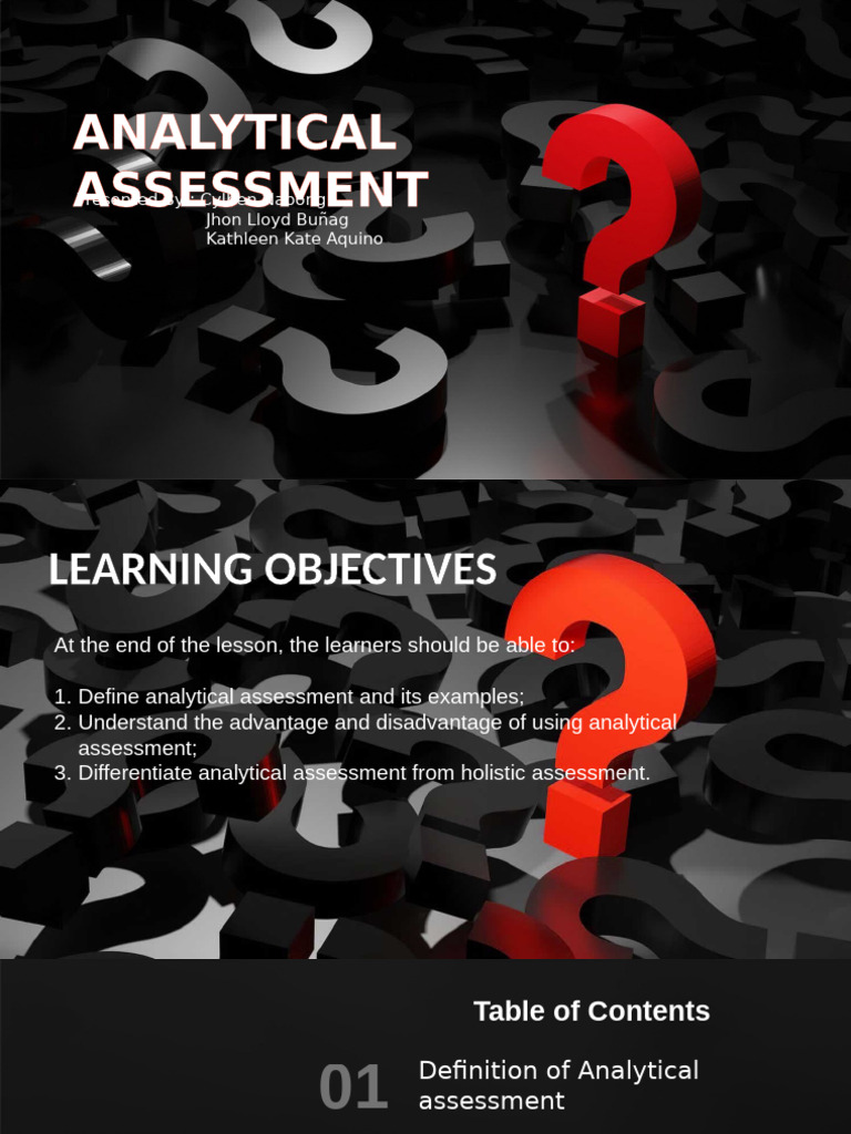 Analytical Assessment | PDF | Educational Assessment | Human Communication
