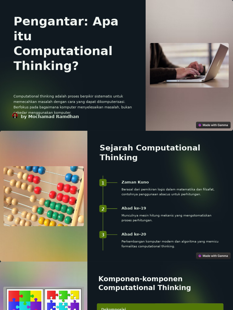 Pengantar Apa Itu Computational Thinking | PDF