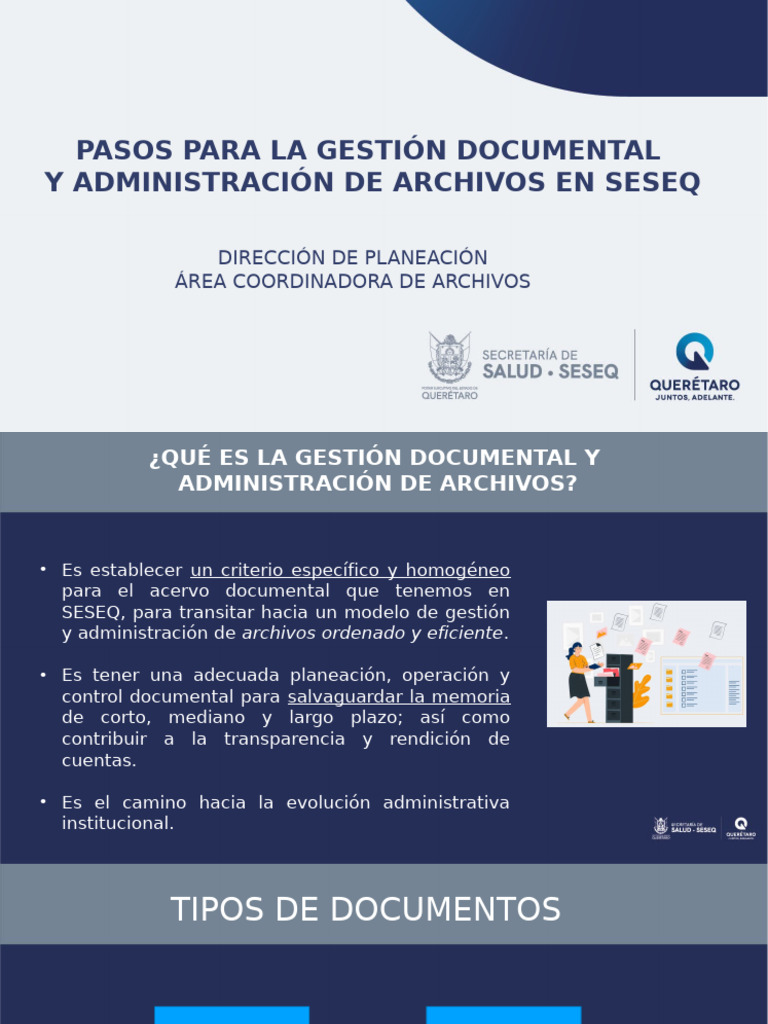 Gestio Ün Documental y Admiistracio Ün de Archivos de SESEQ | PDF | Gestión de registros