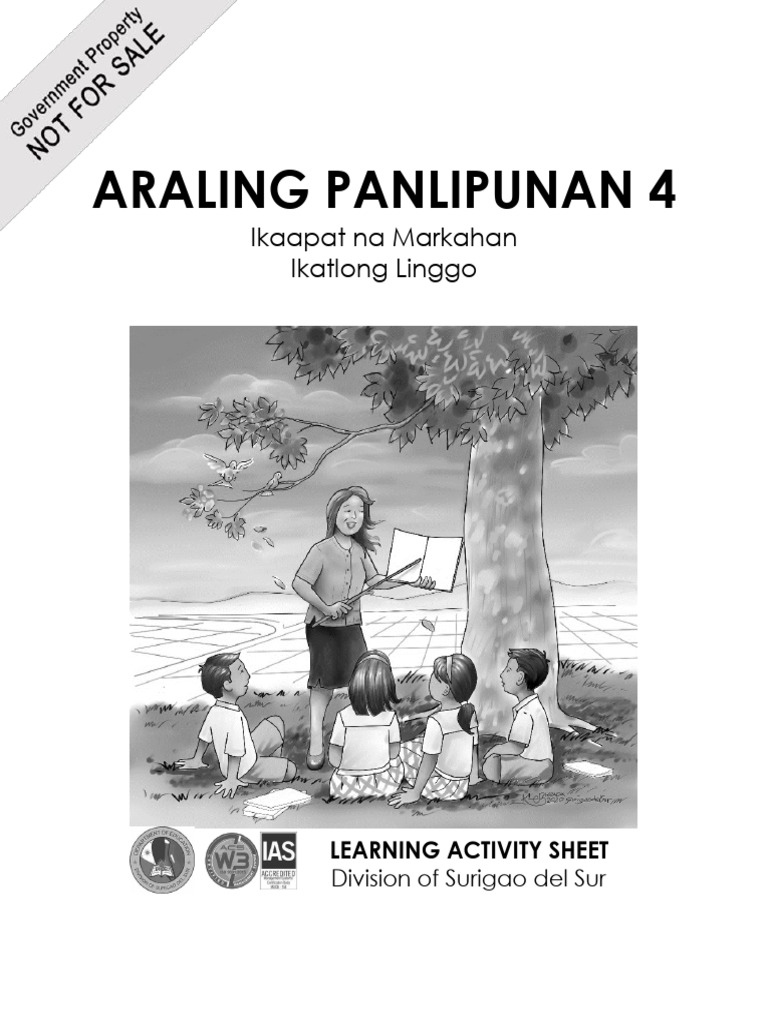 Araling Panlipunan 4: Ikaapat Na Markahan Ikatlong Linggo | PDF