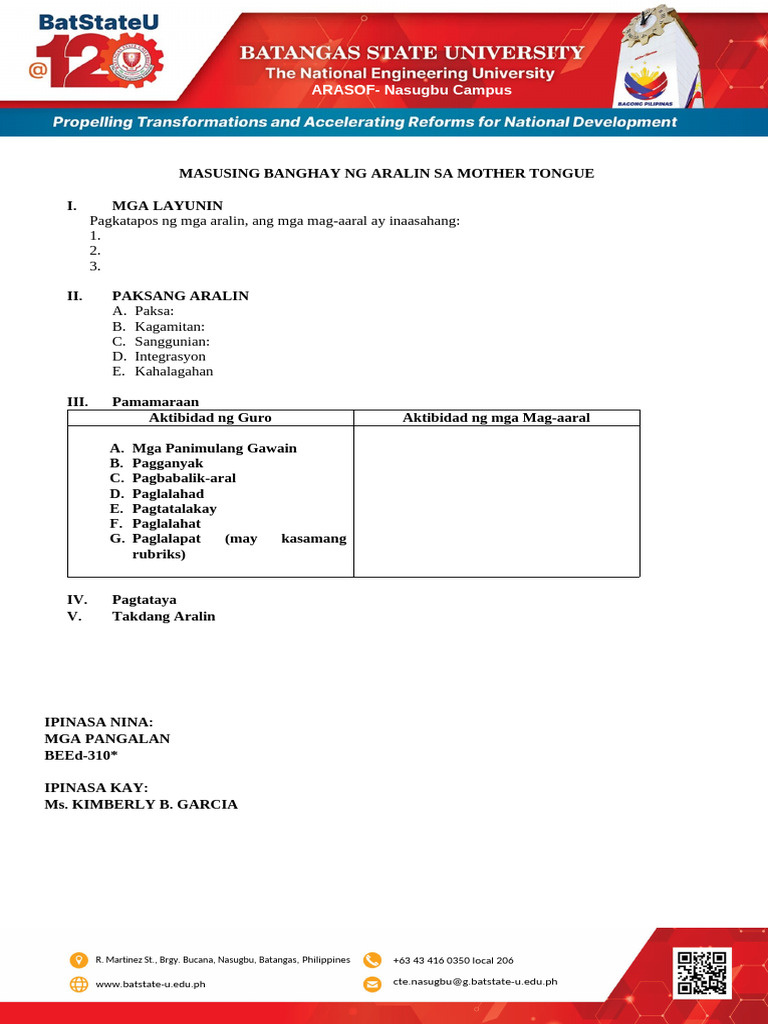 Sp Format Pdf