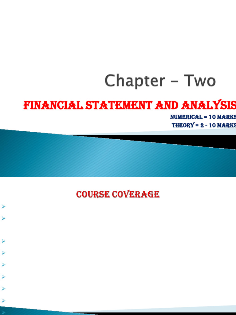 Chapter 2 Financial Statement and Analysis 1 | PDF | Financial Ratio | Equity (Finance)