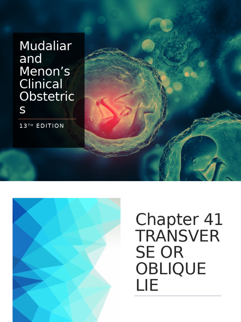 Transverse and Oblique Lie in Obstetrics | PDF | Childbirth | Uterus