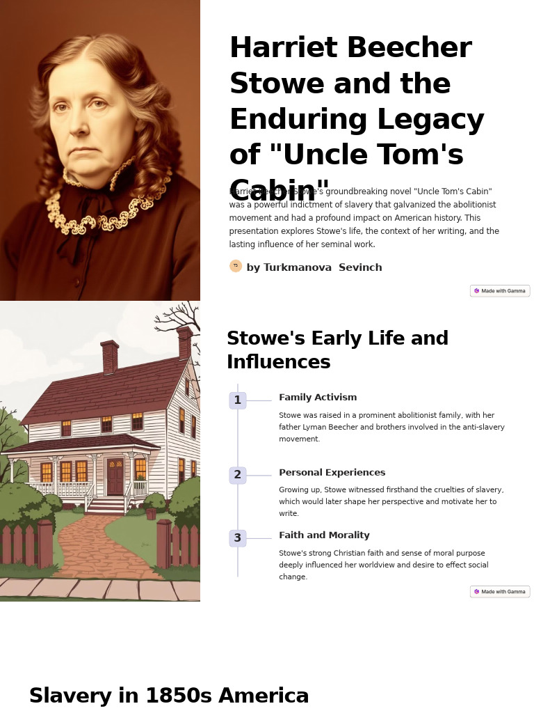 Harriet-Beecher-Stowe-and-the-Enduring-Legacy-of-Uncle-Toms-Cabin | PDF ...