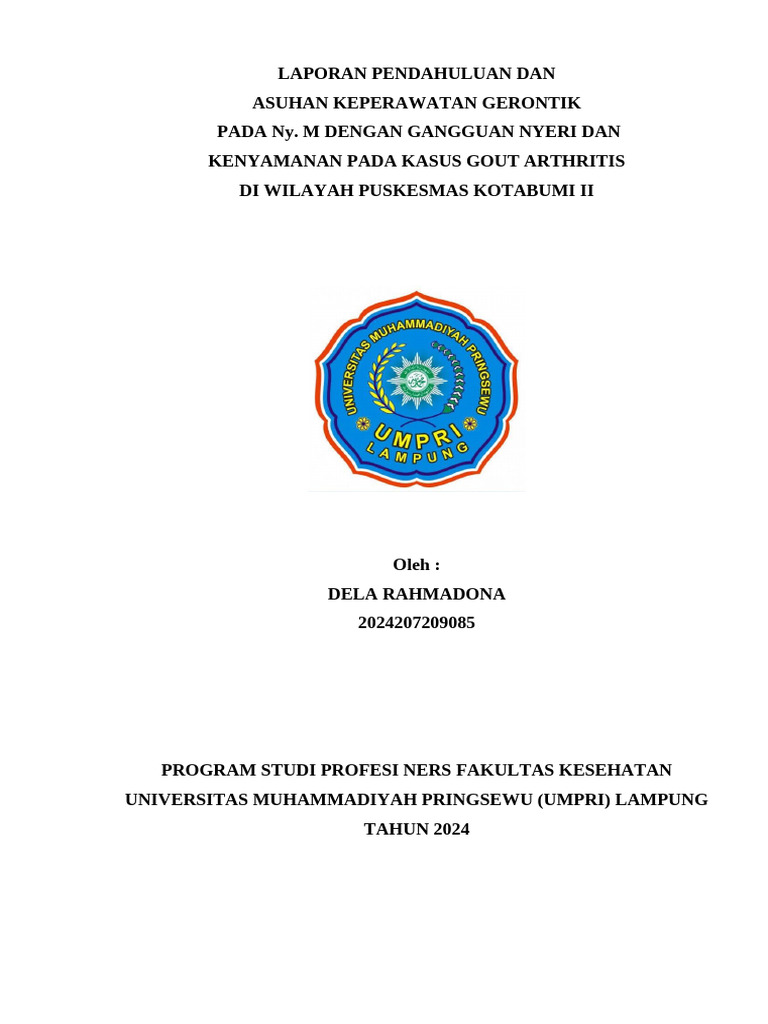 LP, ASKEP, SAP, LEAFLET (KEP. GERONTIK gout arthritis) DELA MG 2 | PDF