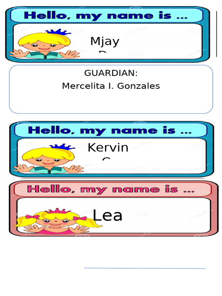 Name Tag 2025 | PDF