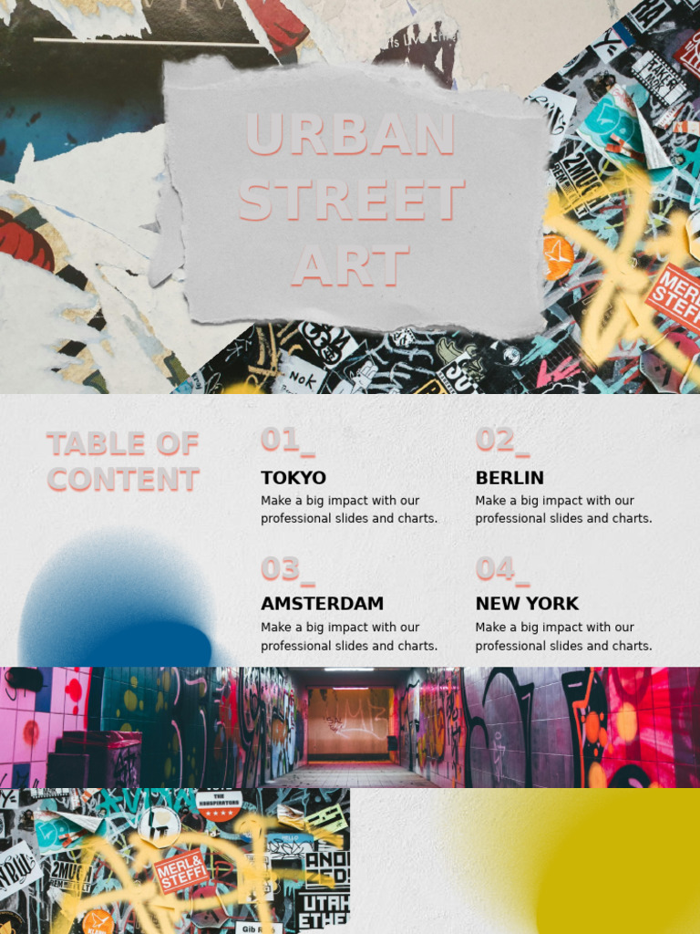 Urban Street Art Collage Presentation Red Variant | PDF | Infographics ...