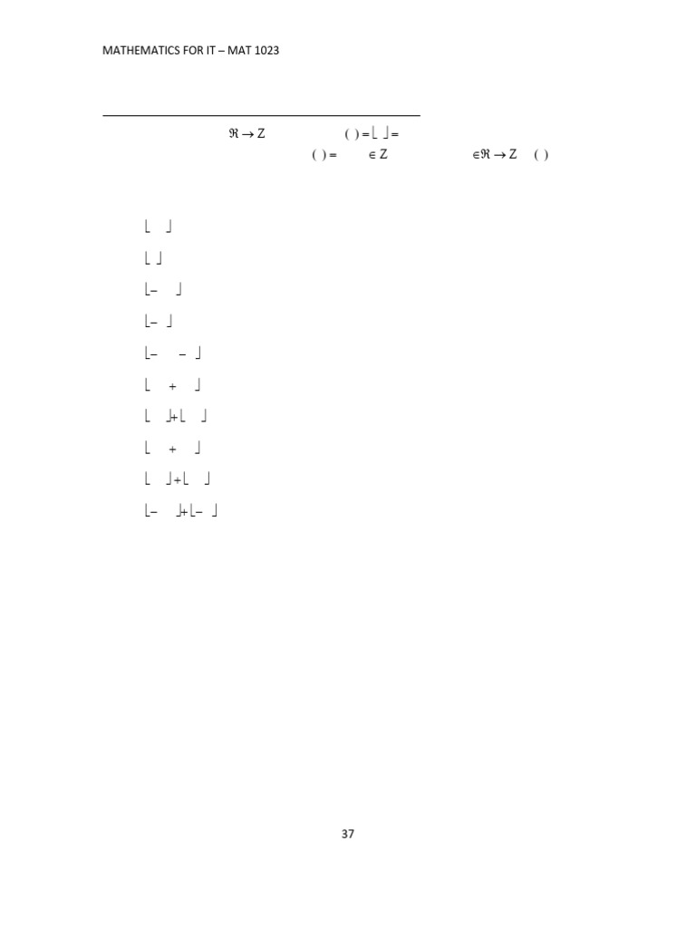 Chapter 3 Greatest Integer Function Pdf