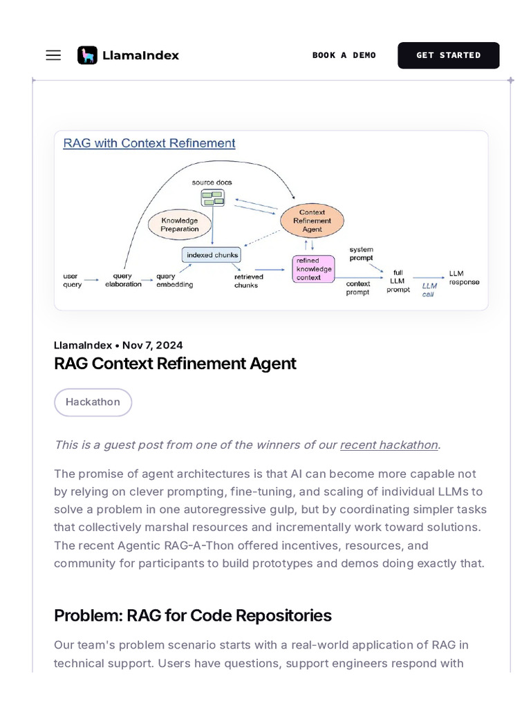 Www Llamaindex Ai Blog Rag Context Refinement Agent... | PDF | Artificial Intelligence ...