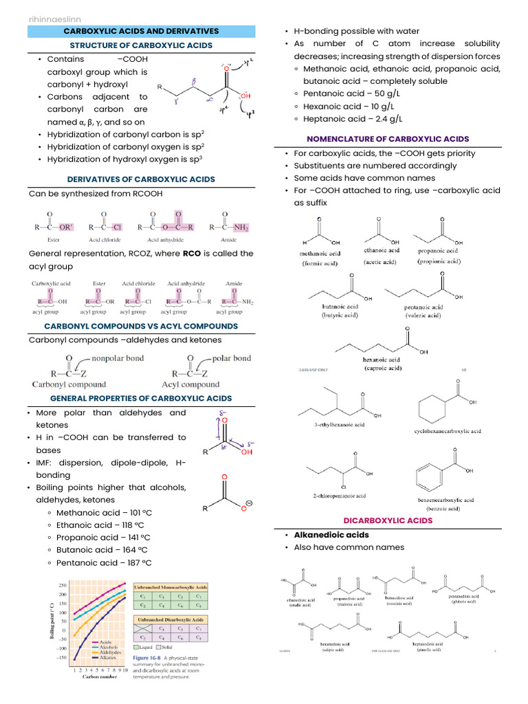 Carboxylic Acids: Structure and Properties | PDF | Carboxylic Acid | Ester