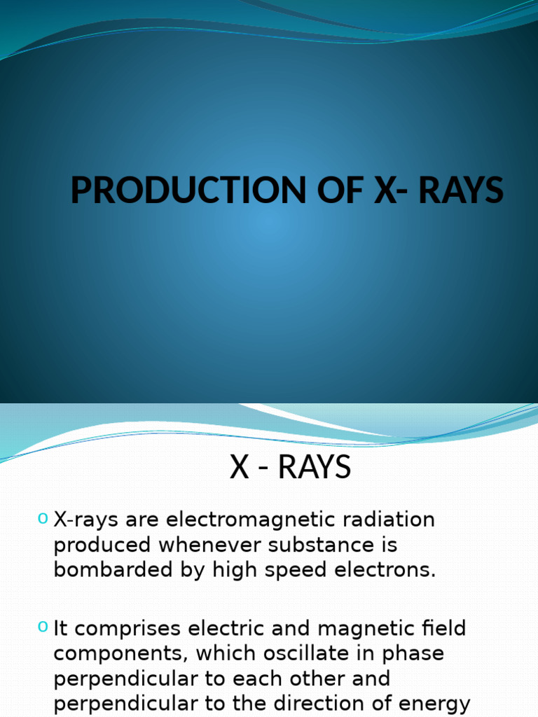 Xray Spectrum and Factors | PDF | Electromagnetic Radiation | X Ray