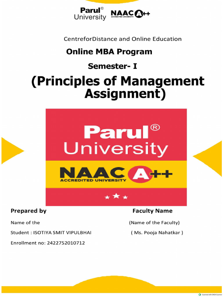 Principal of Management | PDF