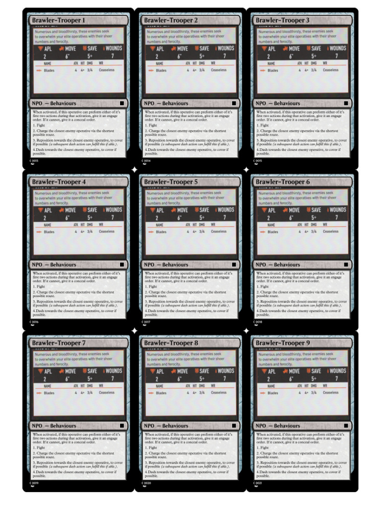 Joint Ops Activation Cards | PDF