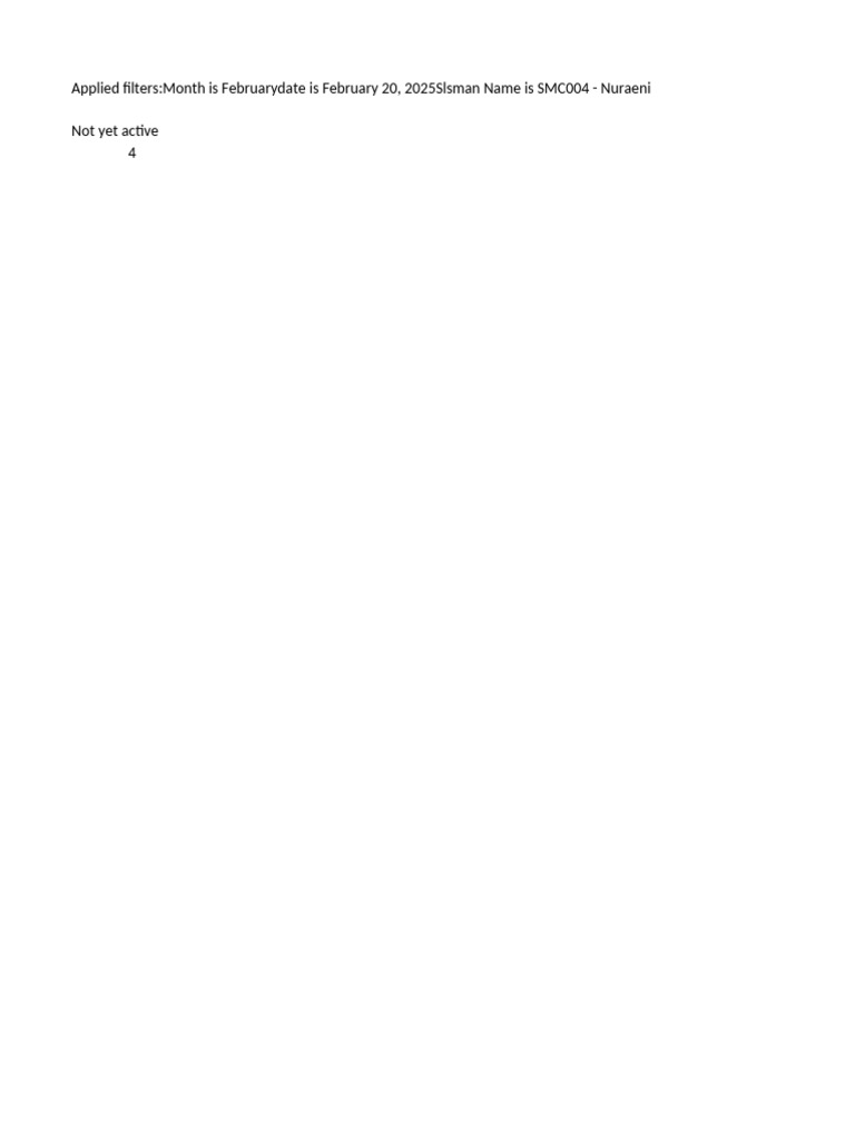 Not Yet Active | PDF