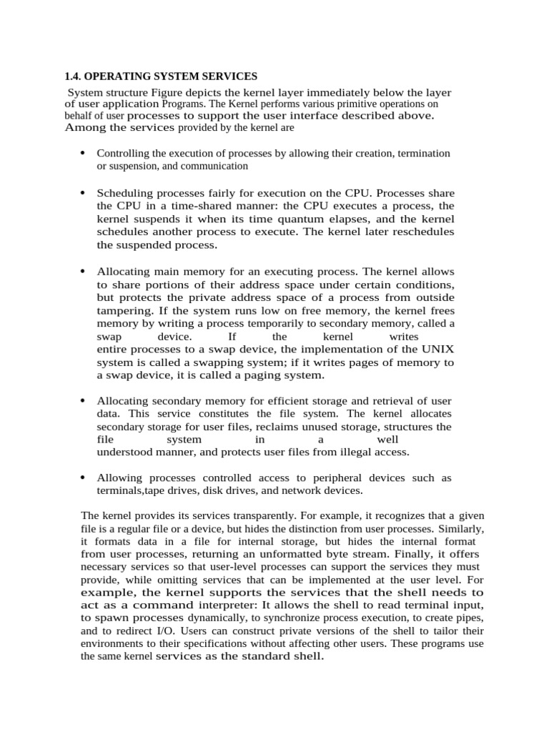 Os Servicws | PDF | Process (Computing) | Kernel (Operating System)