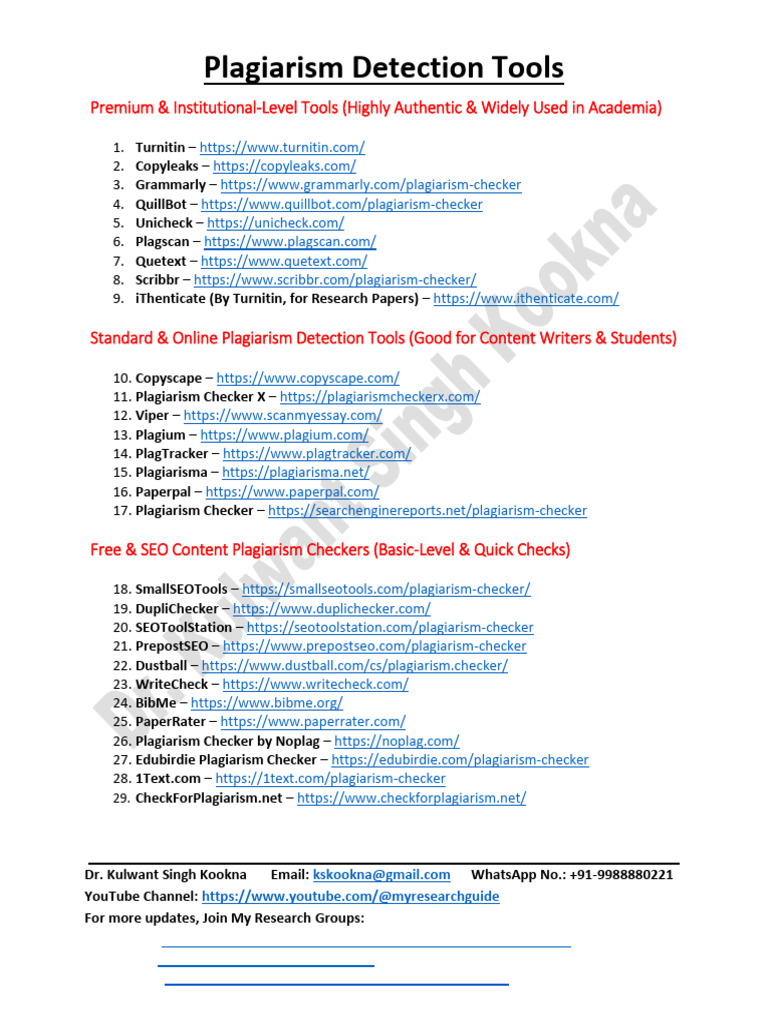 Plagiarism Checker | PDF