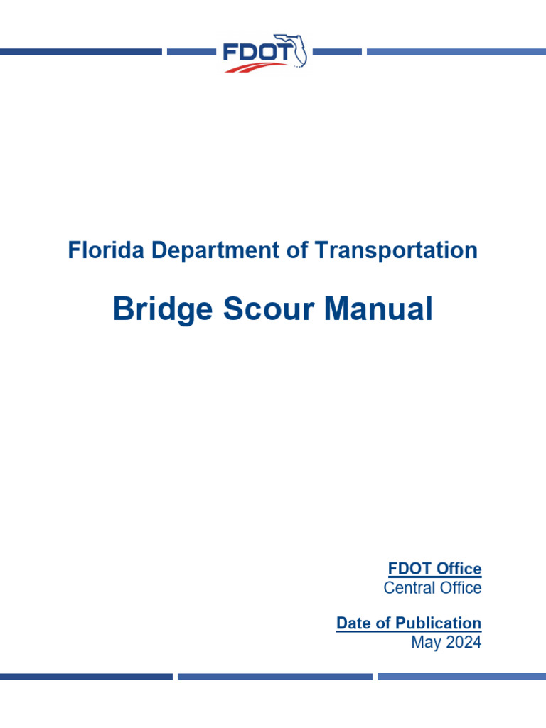 Fdot-Scour-Manual (2024) | PDF | Vortices | Fluid Dynamics