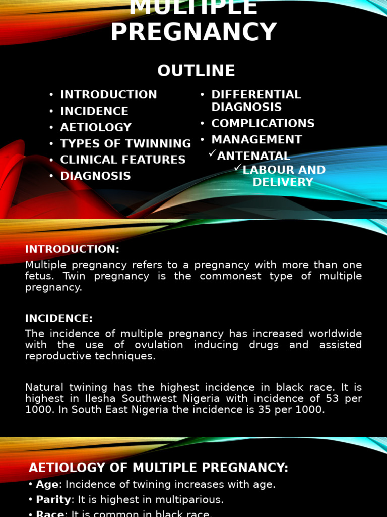 Multiple Pregnancy | PDF | Twin | Childbirth
