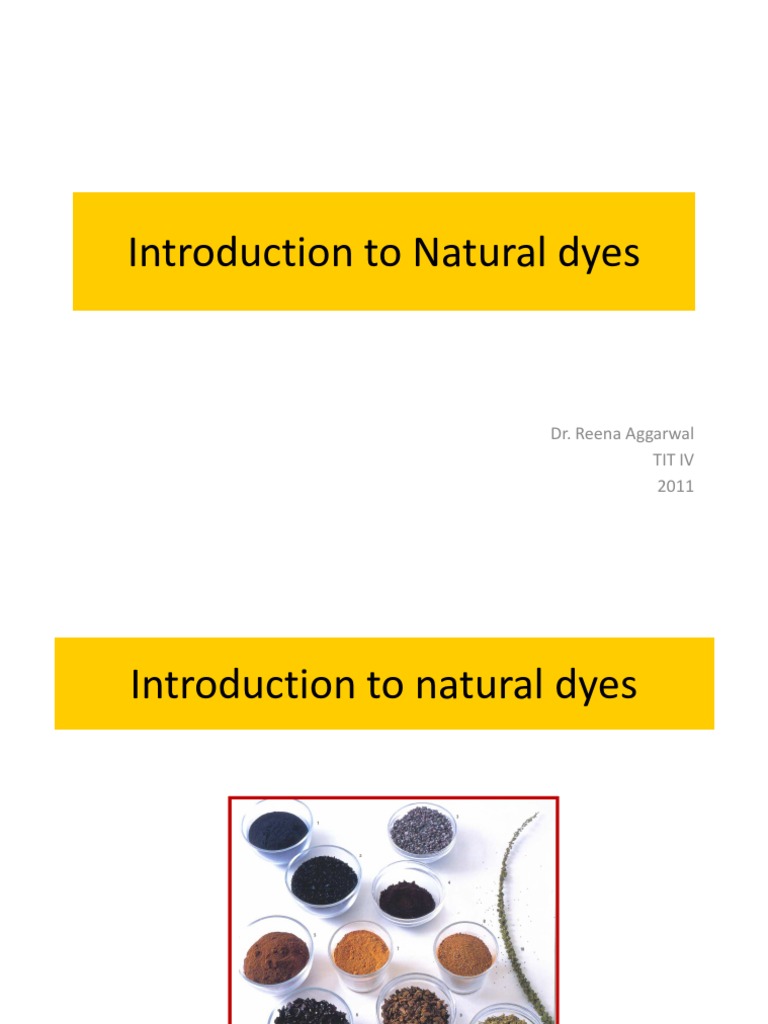 Natural Dyes | PDF | Dye | Dyeing