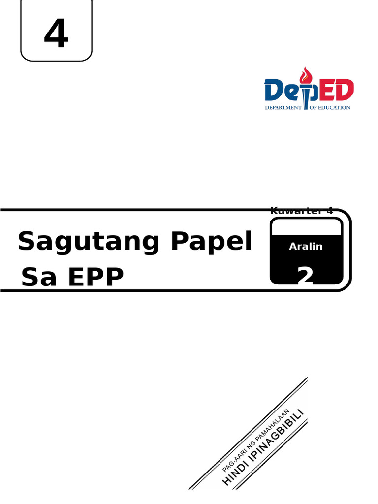 Q4 - WS - EPP 4 - Lesson 2 - Week 2 | PDF