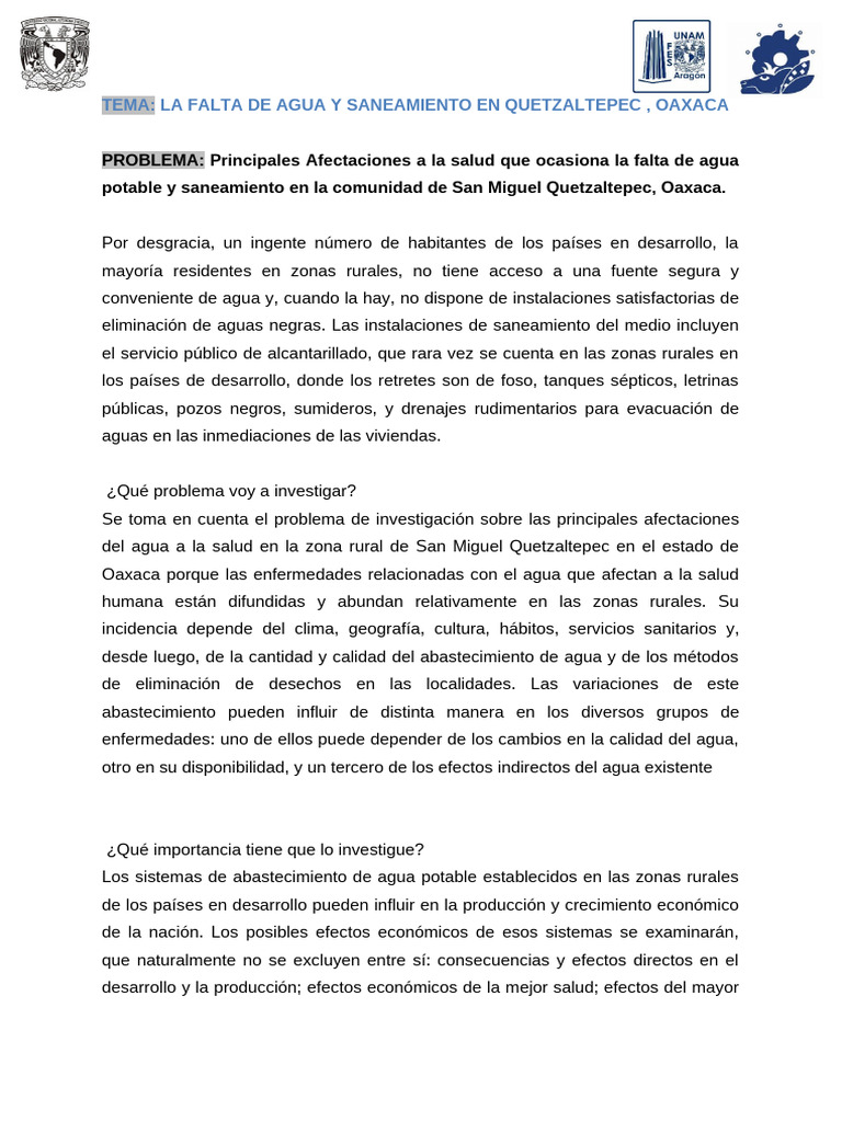 Agua y Saneamiento | PDF | Saneamiento | Agua