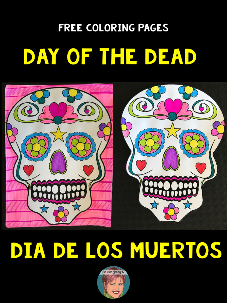 Day of The Dead: fREE Coloring Pages | PDF | Copyright | Copyright Law