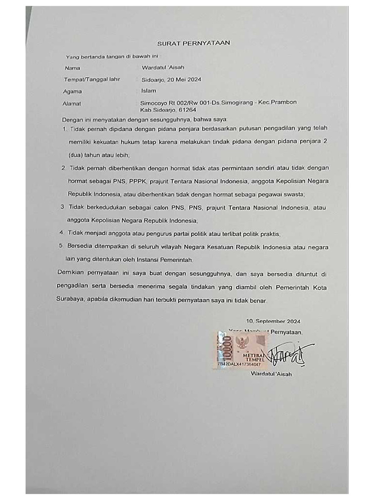Surat 5 Point | PDF