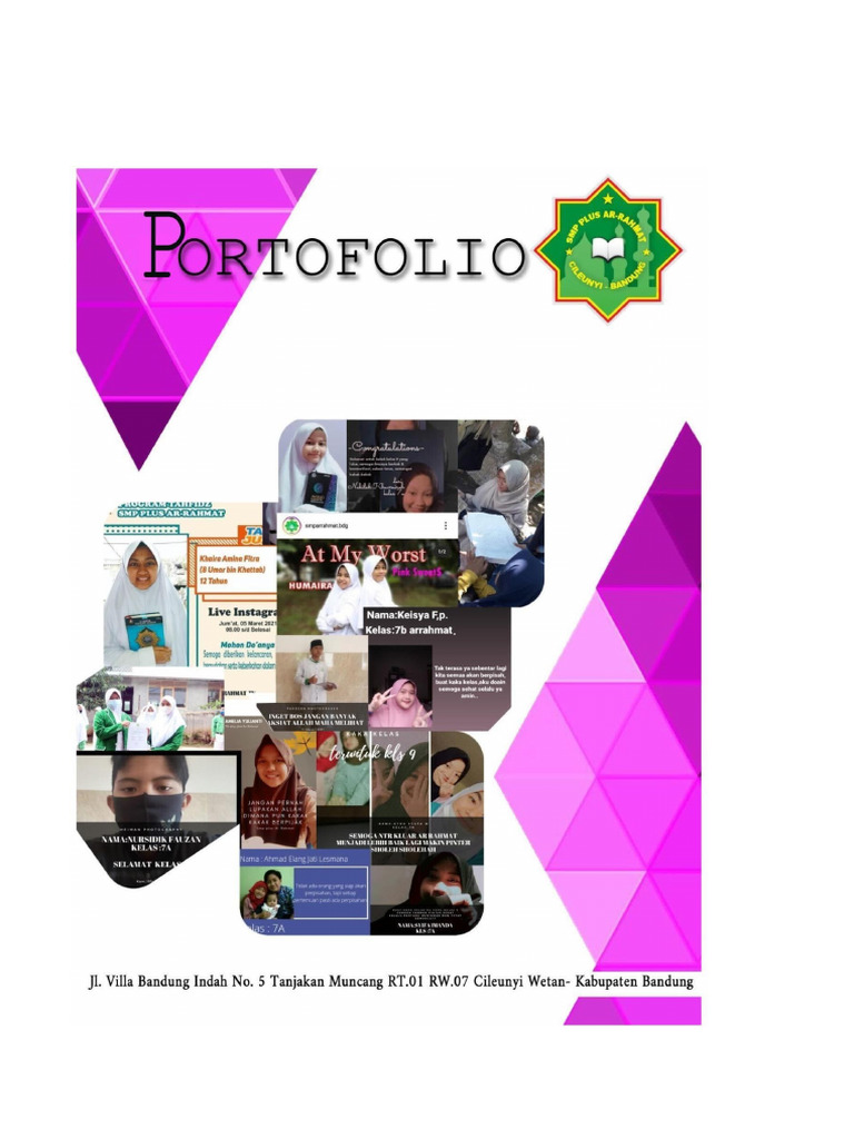 Contoh Portofolio Siswa TK | PDF